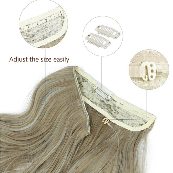 Rebellious Rose | Hair | Invisible Wire Hair Extensions Wavy Curly ...